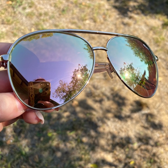 Quay Australia | Accessories | Quay High Key Aviator Sunglasses Rose ...